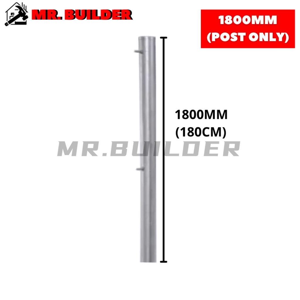 MR.BUILDER GI Fencing (2"X6") Post & Fitting Pagar 1200mm 1500mm 1800mm ...
