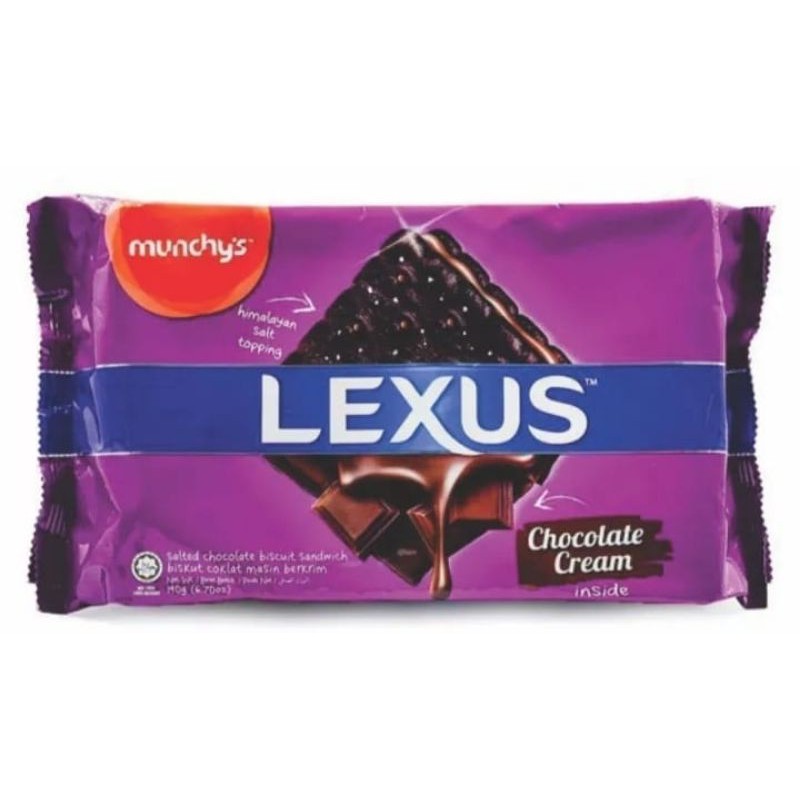 LEXUS CHOCOLATE CREAM INSIDE SANDWICH BISCUIT'S (1BOX/12 PACKET ...