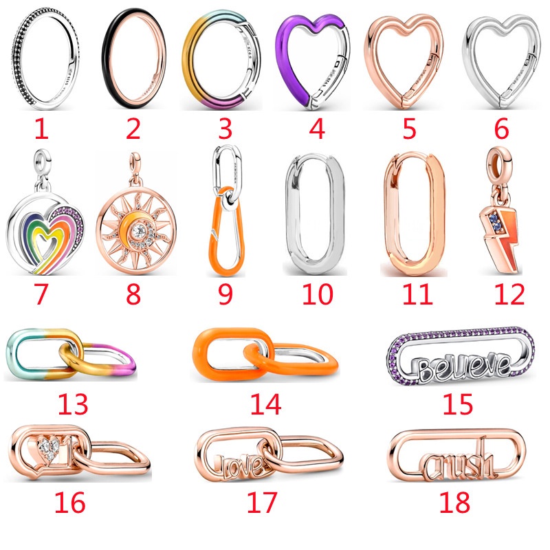 Vatican Pandora me series blessing words "love" two ring link ring ...