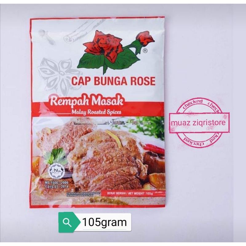 REMPAH CAP BUNGA ROSE ASLI CITARASA TERENGGANU 💯 BERKUALITI | Shopee ...