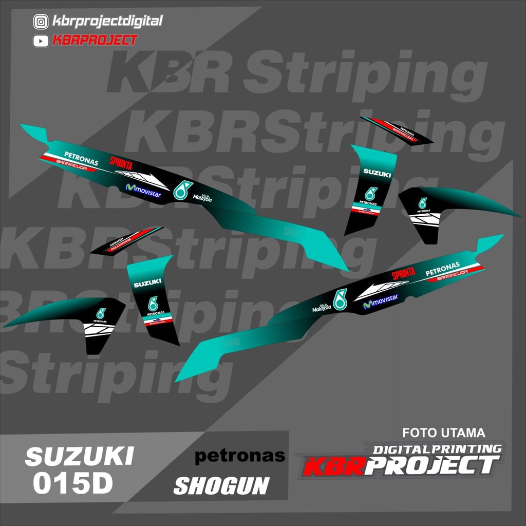 Shogun Sticker Variations of striping list stickers for the SUZUKI ...