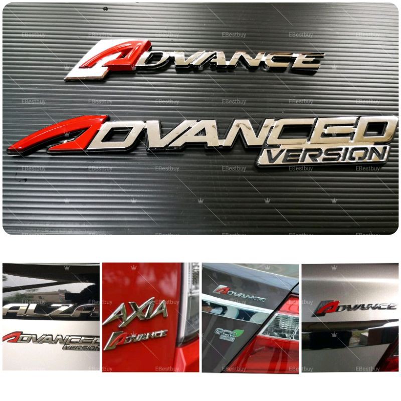 LOGO EMBLEM PREMIUM PERODUA Extreme 1.5 Advance Advanced Version Myvi ...