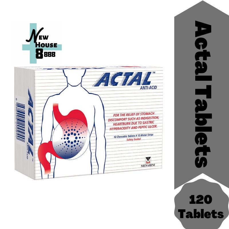 Actal Anti-Acid (120Tablets) | Shopee Malaysia
