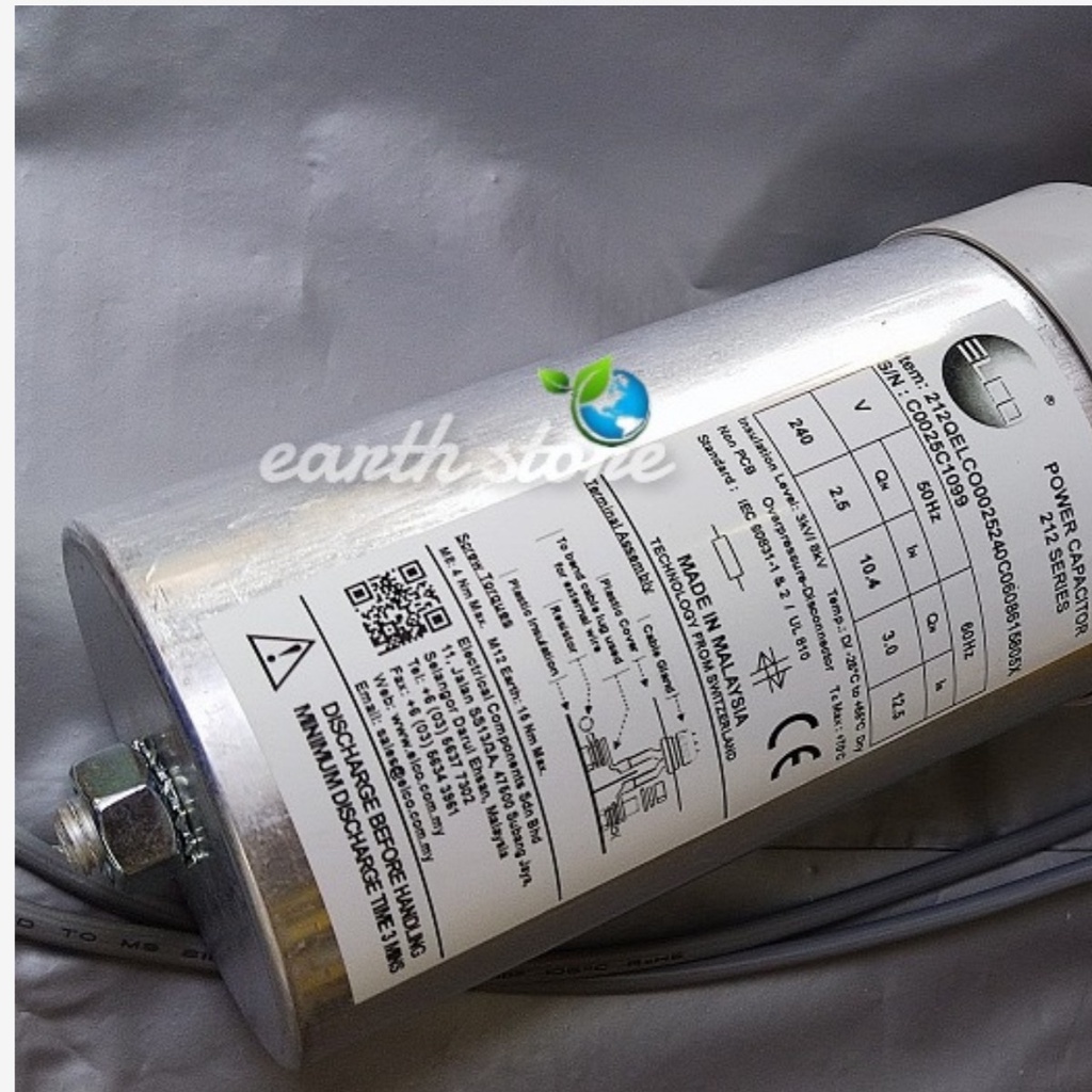 ELCO 212 SERIES POWER STORAGE CAPACITOR 2.5KVAR 240V / 5.0KVAR 240V ...