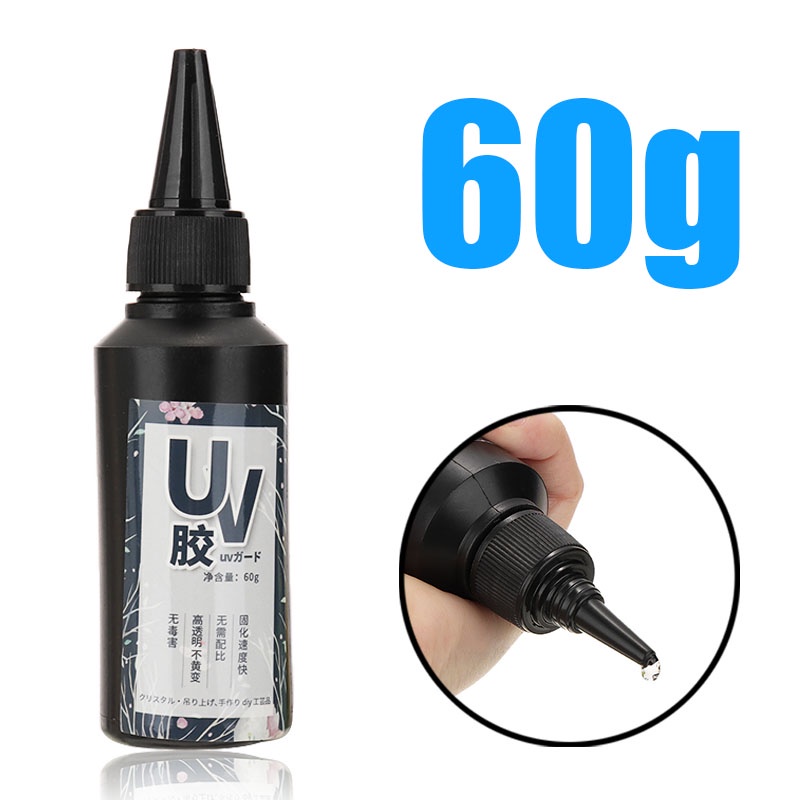 New 60g DIY UV Resin Glue Ultraviolet Curing Solar Cure Sunlight Activated Hard | Shopee Malaysia