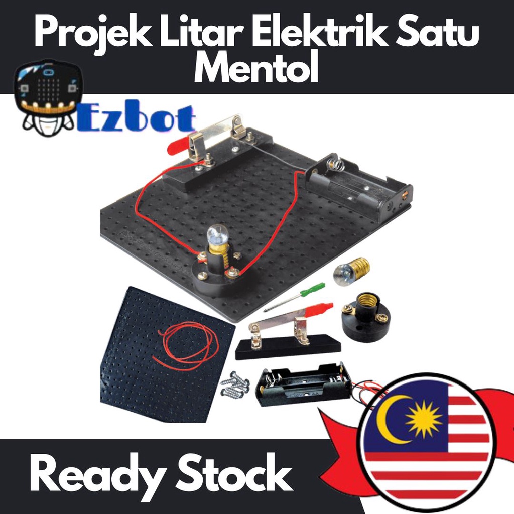 Ready Stock Litar Siri Projek Litar Elektrik Sains Satu Mentol | Shopee ...