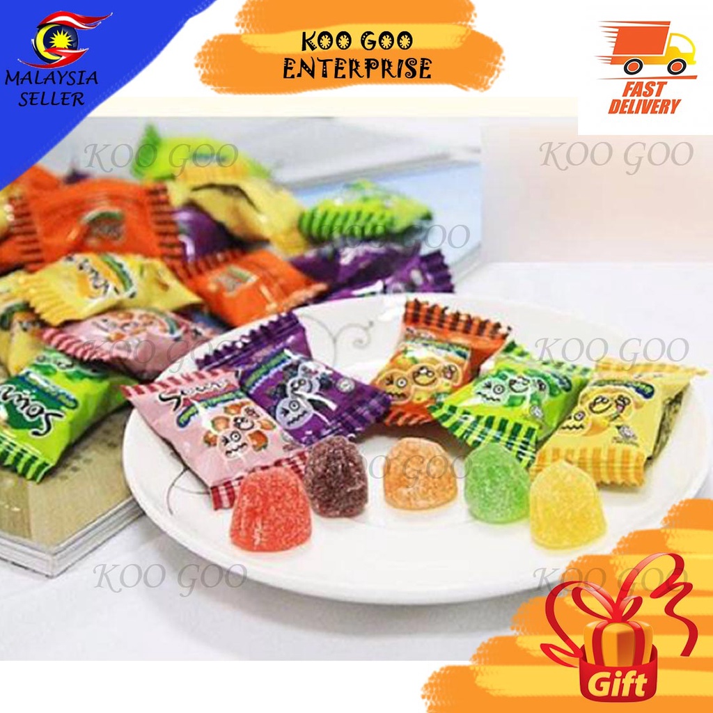 LOT100 SOUR PLUS GUMMY 580G 145PCS+- CHILDHOOD HALAL | Shopee Malaysia