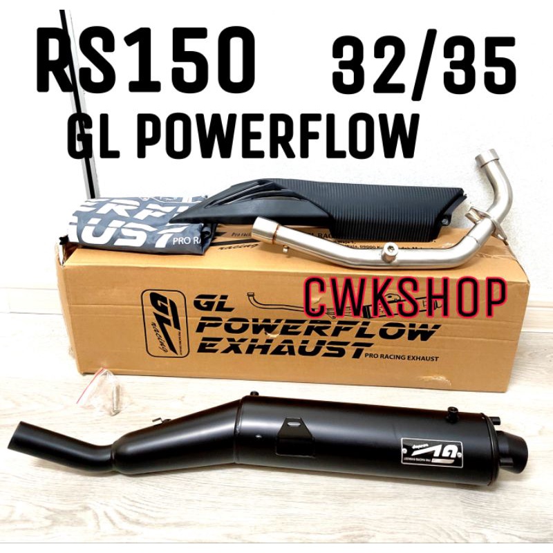 RS150 POWER FLOW EXHAUST 32/35 SUPER CHARGER OPEN 35/38/48 GL RACING ...