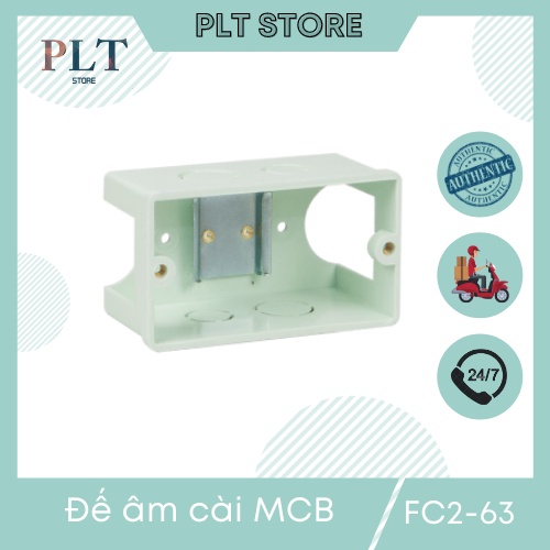 Concealed base containing ace, recessed rail base for MCB, RCBO, RCCB ...