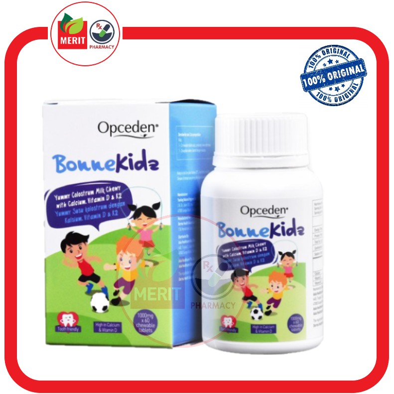OPCEDEN BONNE KIDZ (CALCIUM+ VITAMIN D) CHEWABLE 60's | Shopee Malaysia