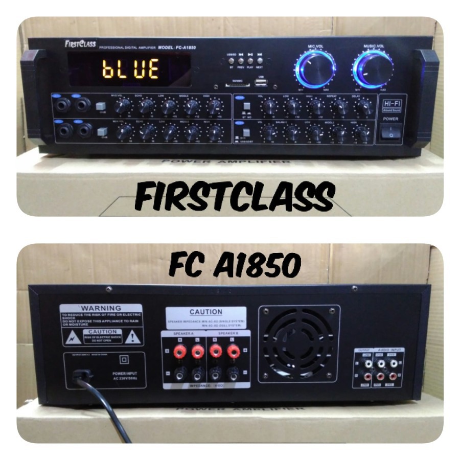 AMPLI KARAUKE FIRSTCLASS FC A1850 POWER AMPLIFIER | Shopee Malaysia