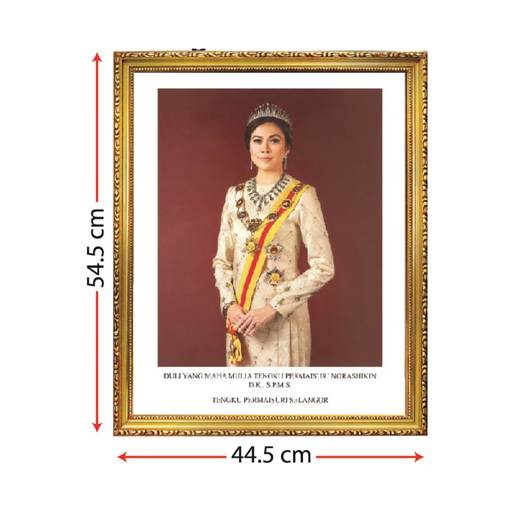 Bingkai Potret Permaisuri Selangor, Sultan Selangor Queen Portrait ...