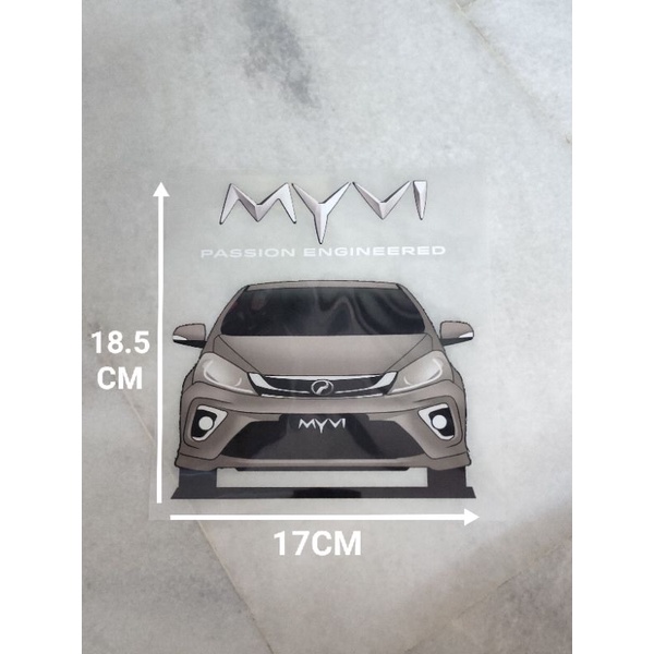 perodua new myvi🔥 Hot stamping stickers | Shopee Malaysia