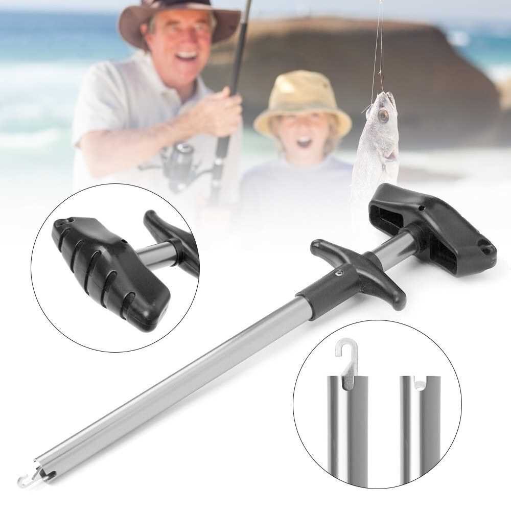 Easy Fish Hook Remover Puller Fishing Tool T-Handle Extractor Tackles ...