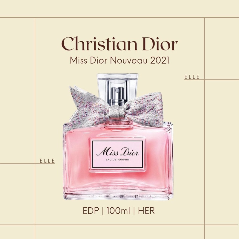 CHRISTIAN DIOR MISS DIOR NOUVEOU 2021 PERFUME HER EDP (LEGIT ...