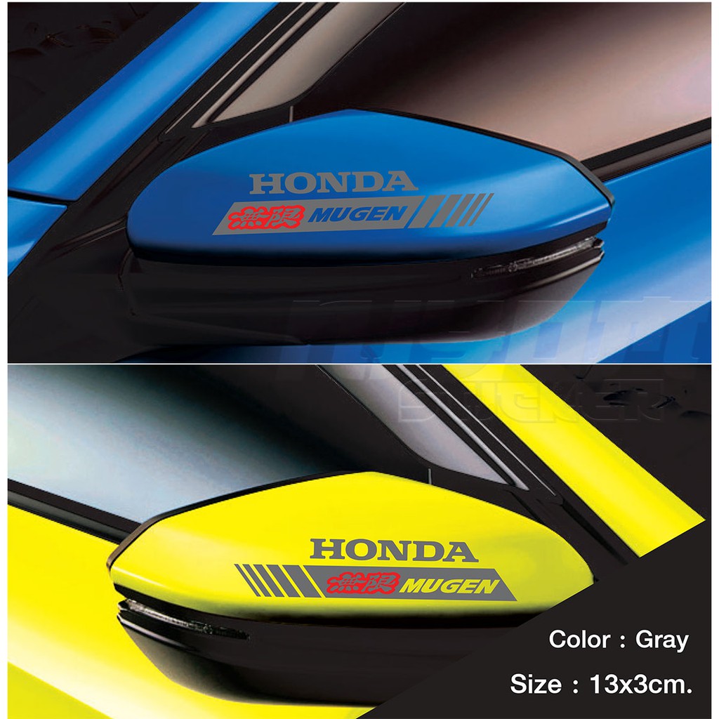 HONDA Car Stickers MUGEN Side Mirror Accessories Styling Racing ...