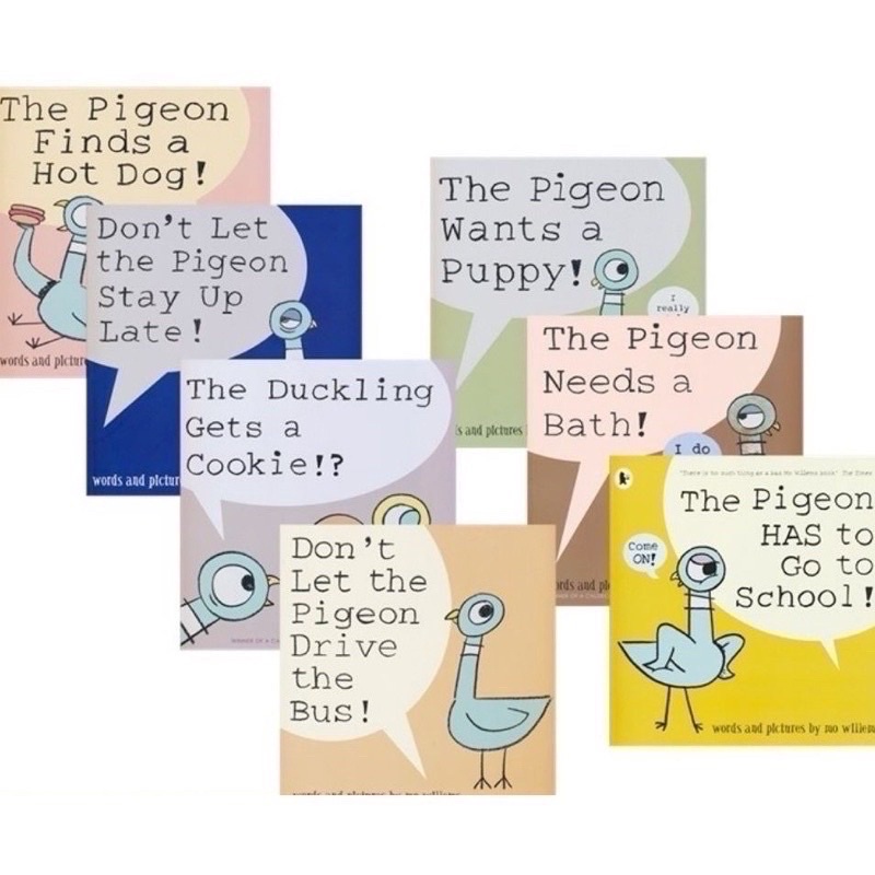（7 Books）Mo Willems Don't let the Pigeon Drive the Bus 7 books set ...