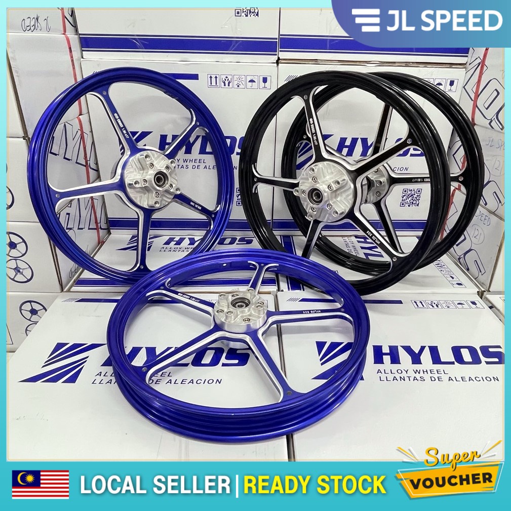 !! HARGA LELONG !! ENKEI HYLOS 505 (OPEN HUB) SPORT RIM SET Y15 Y15ZR Y16 LC135 5S 125Z Y125Z ...
