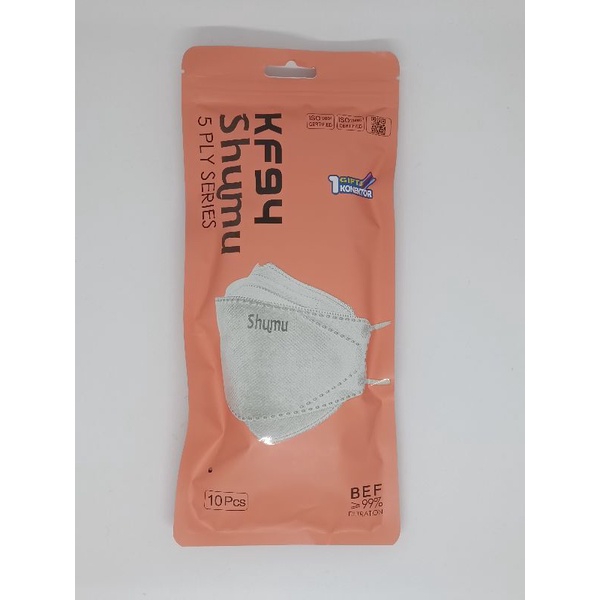 KF94 ADULT Face Mask EAR Loop 5 LAYER kn94 Anti-Virus Covid / Topeng ...