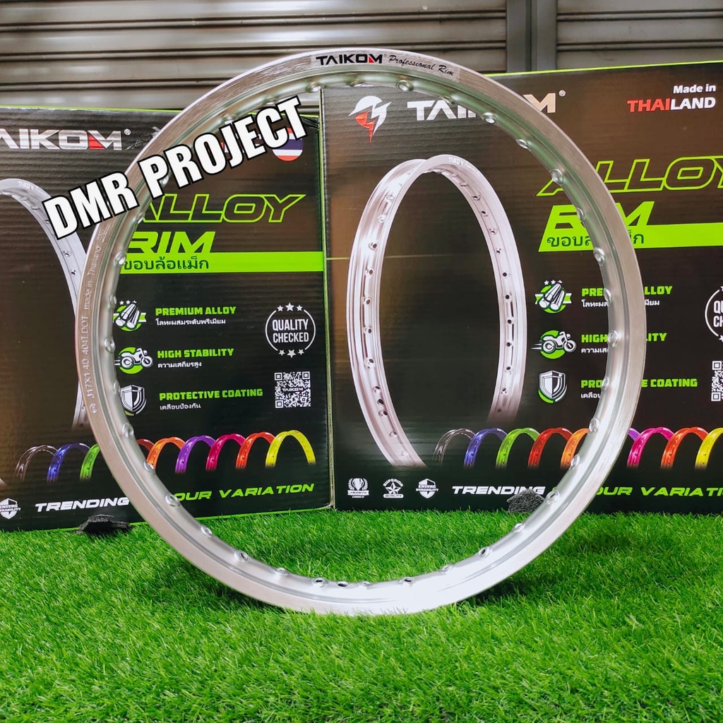 TAIKOM ALLOY RIM (HAGER 1 BIJIK) 100% ORIGINEL 1.40X17 / 1.60X17 BLACK ...