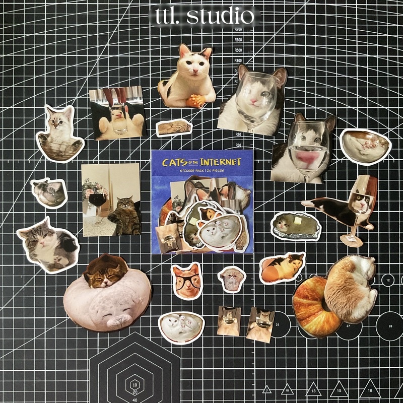 Cats of the Internet Sticker Pack / 20 stickers per pack / Deco sticker ...