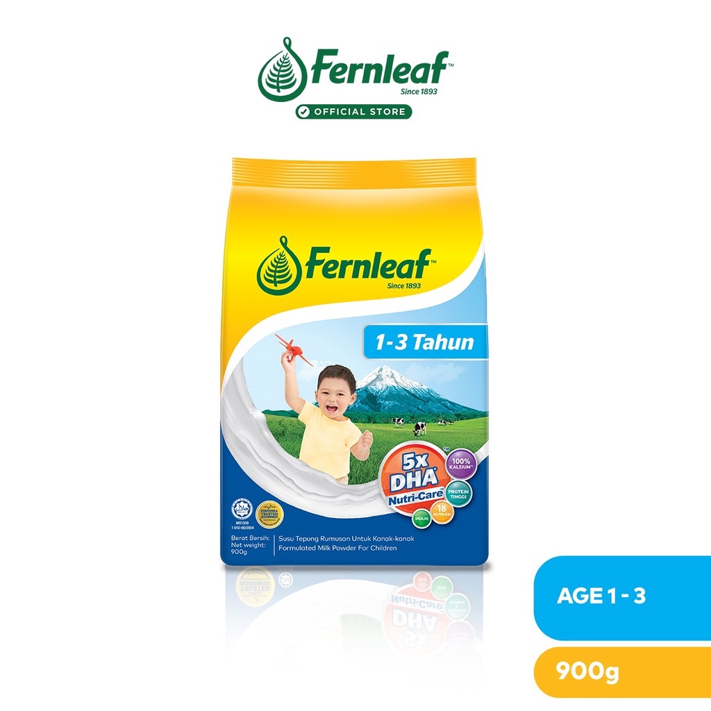 Fernleaf Milk Powder For Children 1-3 Years - Plain (850g) [Exp 10 Jul ...