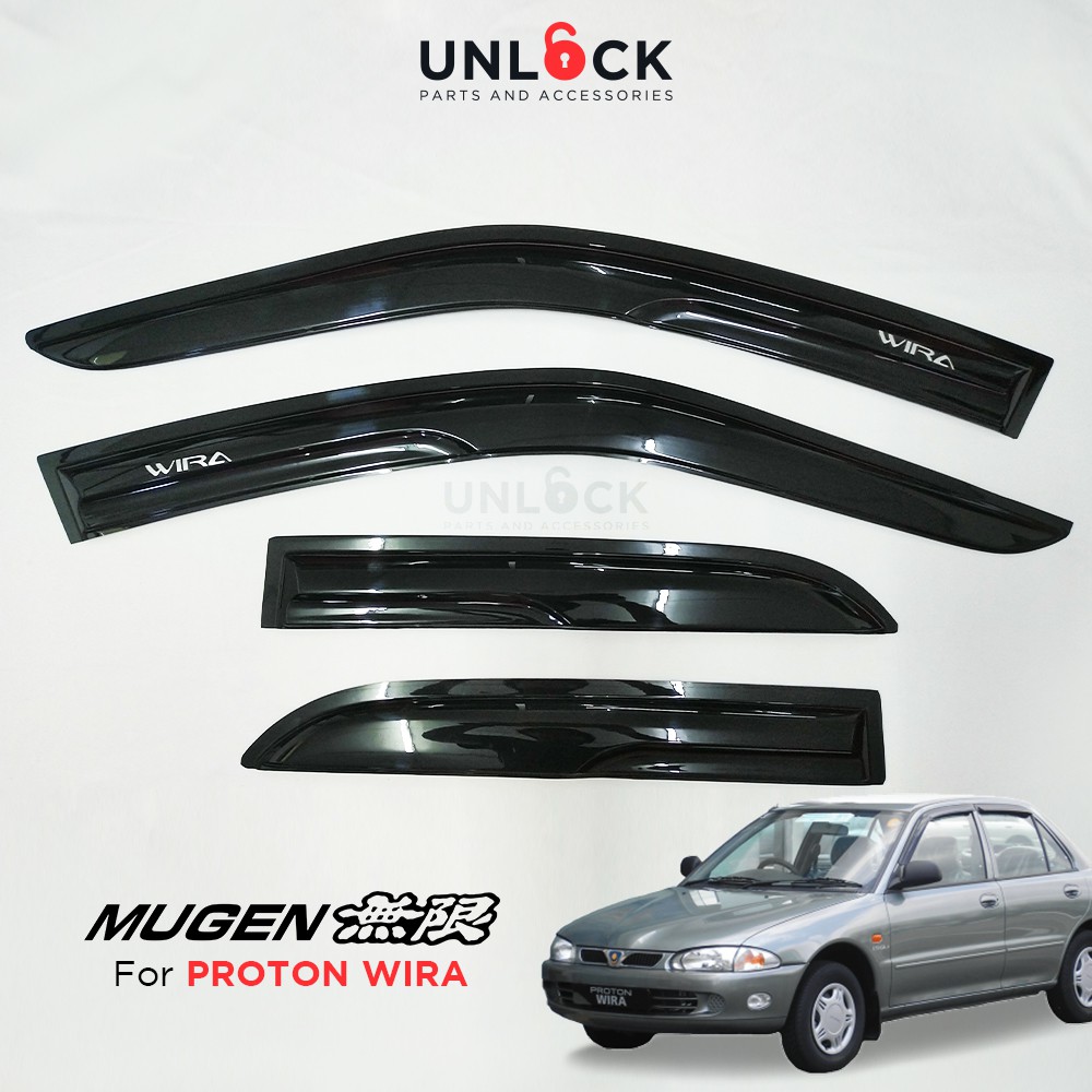 VISOR KERETA (4 PCS) Mugen Kancil Alza Bezza Waja Viva Axia Persona Saga Blm Myvi Preve Wira X70 ...