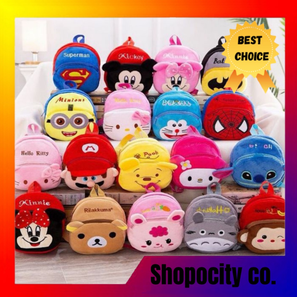 Cartoon Character Kids Backpack Bag for Baby Boy and Girl | Shopee Malaysia