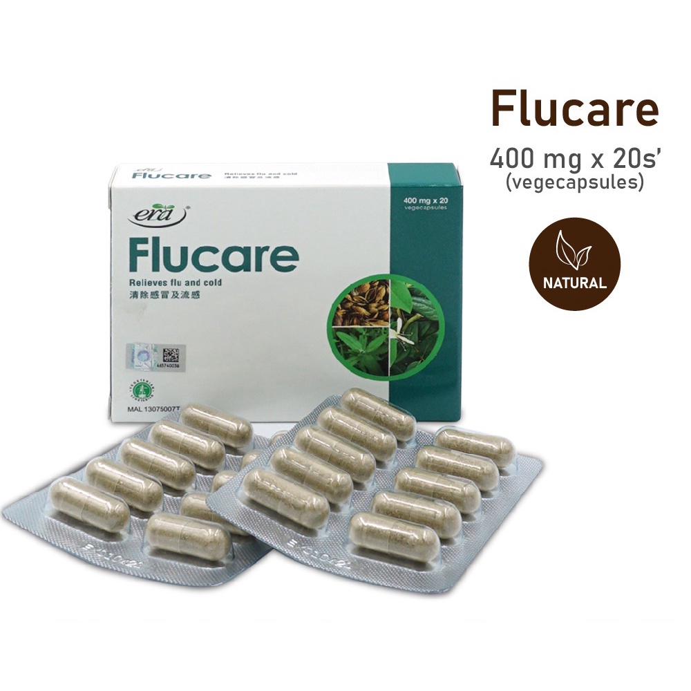 Era Herbal Flucare 20's Relieves Flu Cold Running Nose | Shopee Malaysia