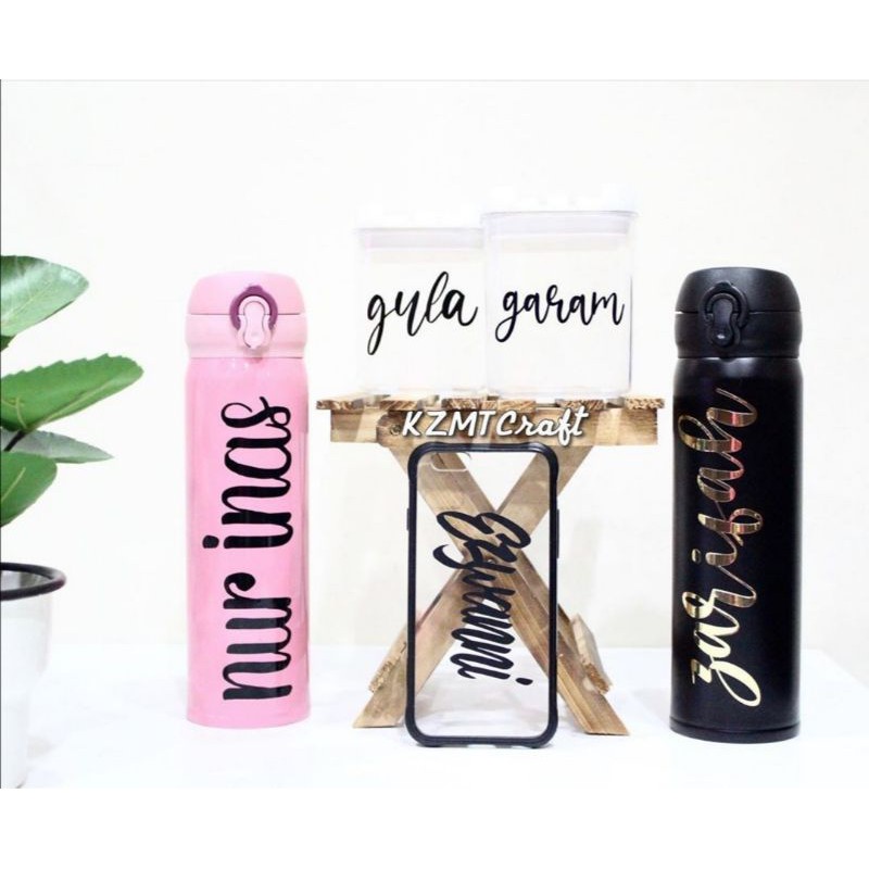 STICKER VINYL/ Sticker Label/ Sticker nama/ Sticker Botol/ Sticker ...