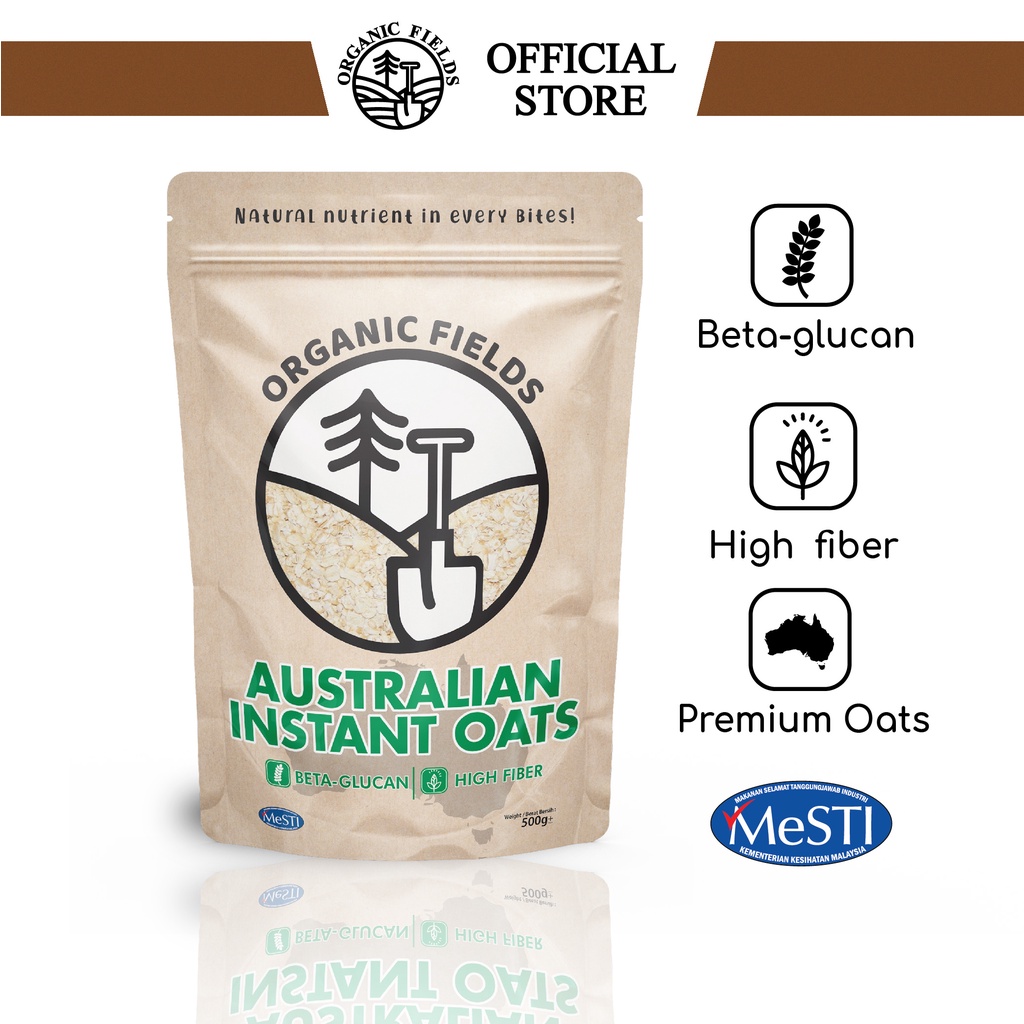 ORGANIC FIELDS Australian Instant Oats (500g) | Shopee Malaysia
