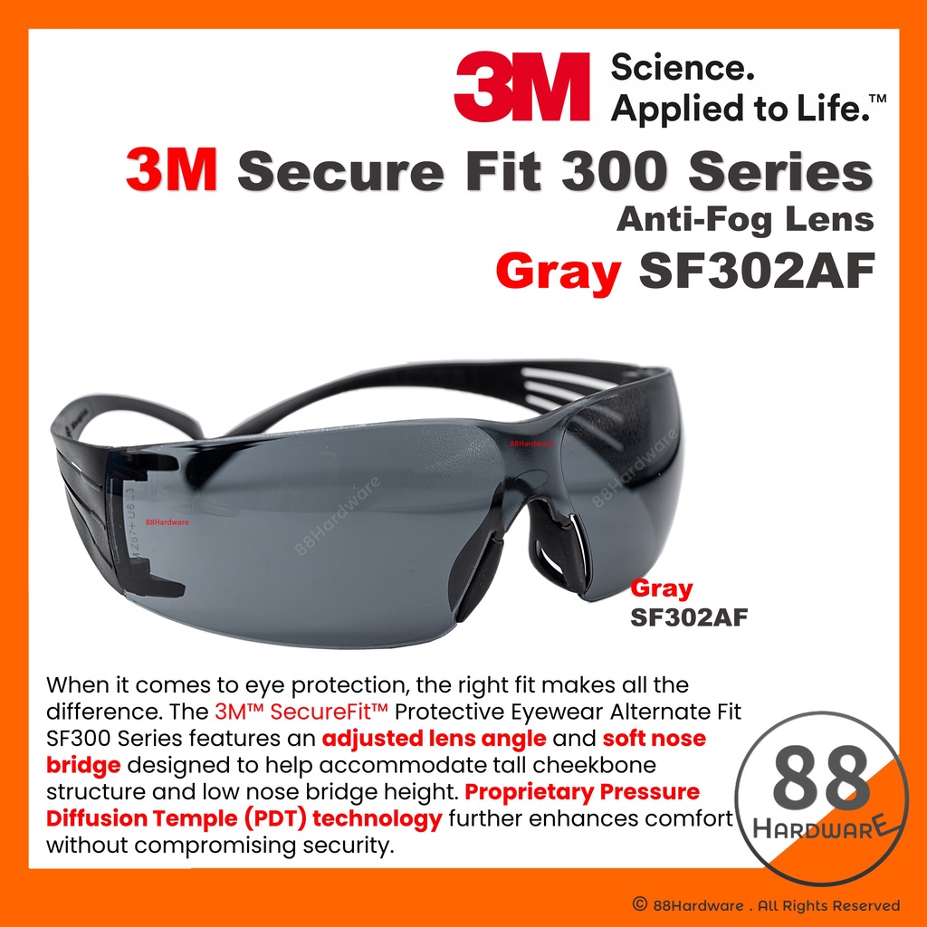 【100% Ori】3M SecureFit safety glasses/safety glass/safety glasses for ...