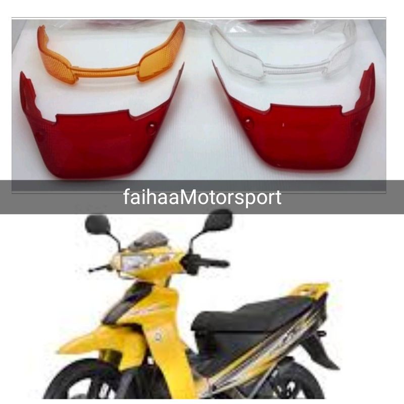Yamaha 125z 125zr cermin lampu belakang cover merah kuning putih pjm💯 ...