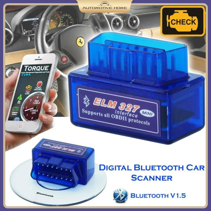 OBD V2.1 Mini ELM327 OBD2 Bluetooth Auto Scanner OBDII 2 Car ELM 327 ...