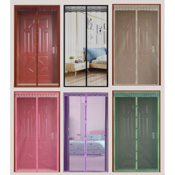 #279 Magnetic Mosquito Net Summer Anti Bug Fly Door Curtains Mesh ...
