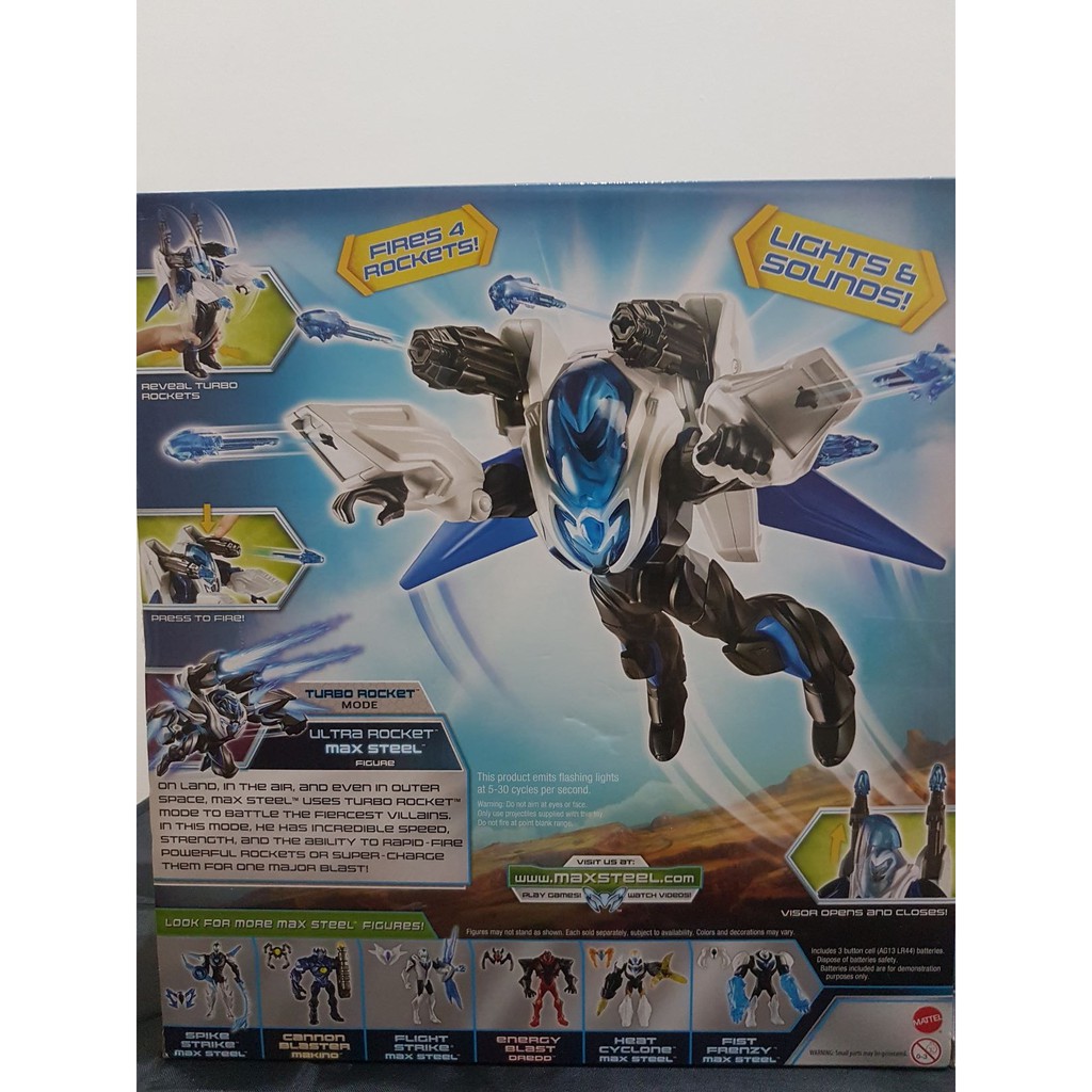 Ultra Rocket Max Steel Figure (Used) | Shopee Malaysia