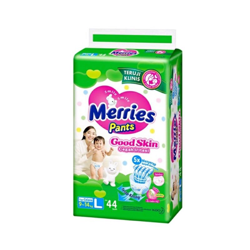 Merries Pants Good Skin L 44 Pampers | Shopee Malaysia