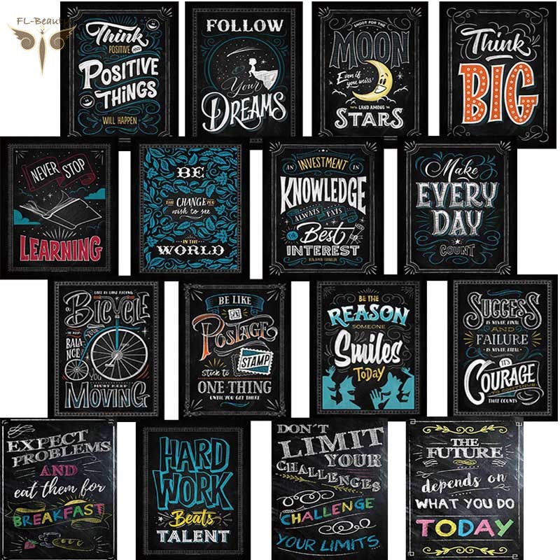 [FL] Motivational Classroom Wall Posters Inspirational Quotes for ...