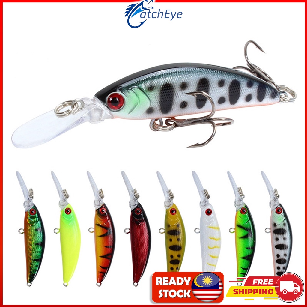 Umpan Peacock Bass Fishing Lure Gewang Tiruan Palsu Casting Siakap Sebarau Sinking Minnow Bait ...