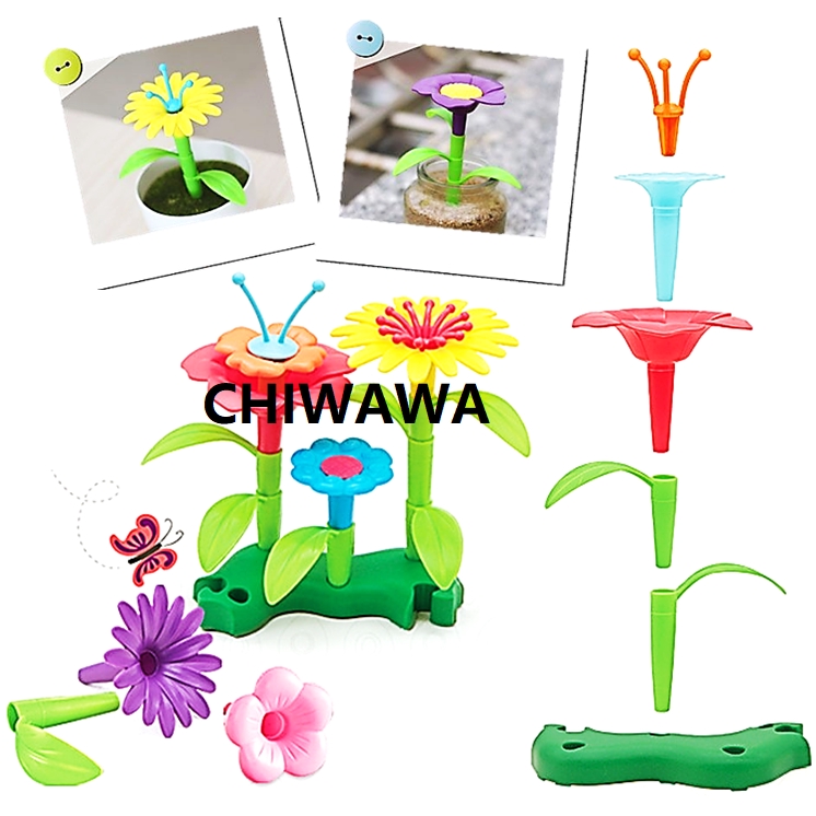 Puzzle Patchwork DIY Stacking Flower Arrangement Bricks Building Blocks ...