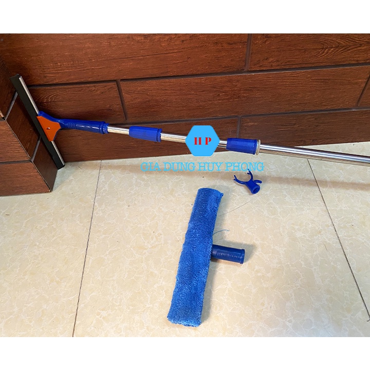 3-function glass cleaner and windshield wiper set with stainless steel ...