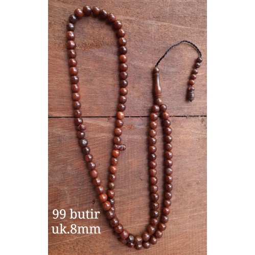 KAYU Tasbih Kokka kaokah 99 grains original 8mm round kaukah genuine ...