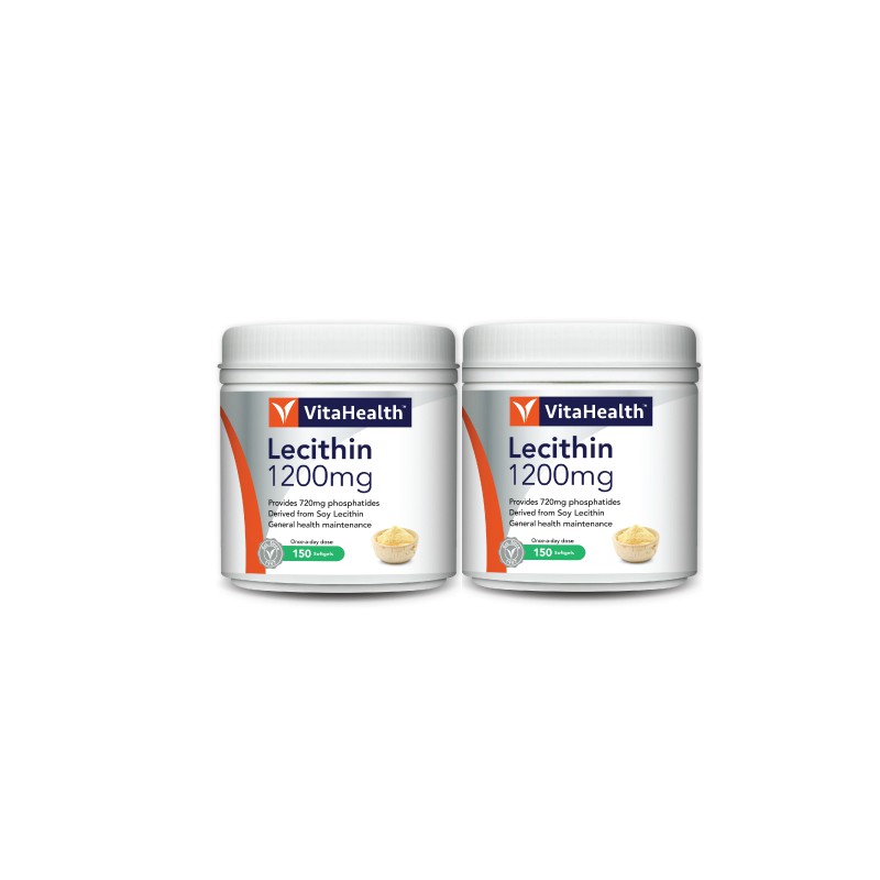 VITAHEALTH LECITHIN 1200MG 2 X 150 SOFTGELS (EXPIRY DATE: 1/2023 ...