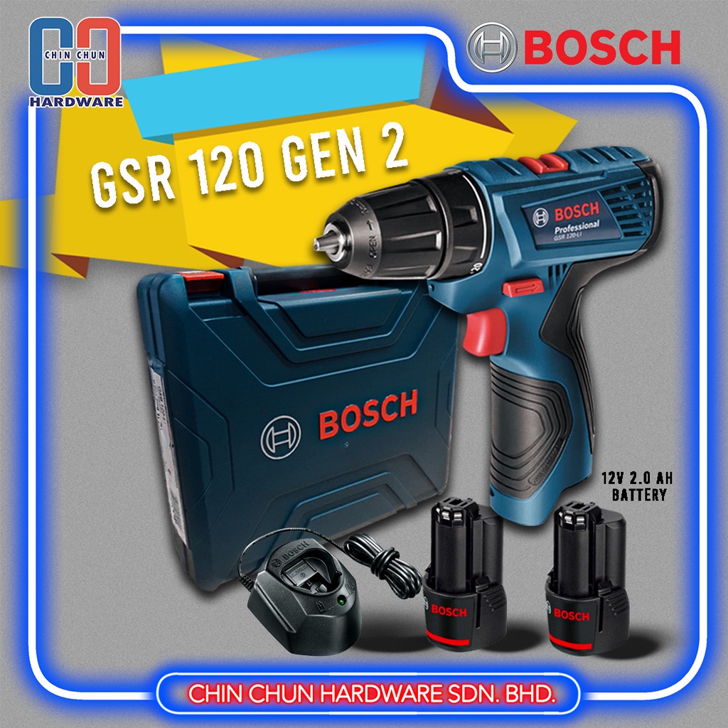 BOSCH GSR 120 GEN 2 CORDLESS DRILL/DRIVER WITH BATTERY & CHARGER|BOSCH ...