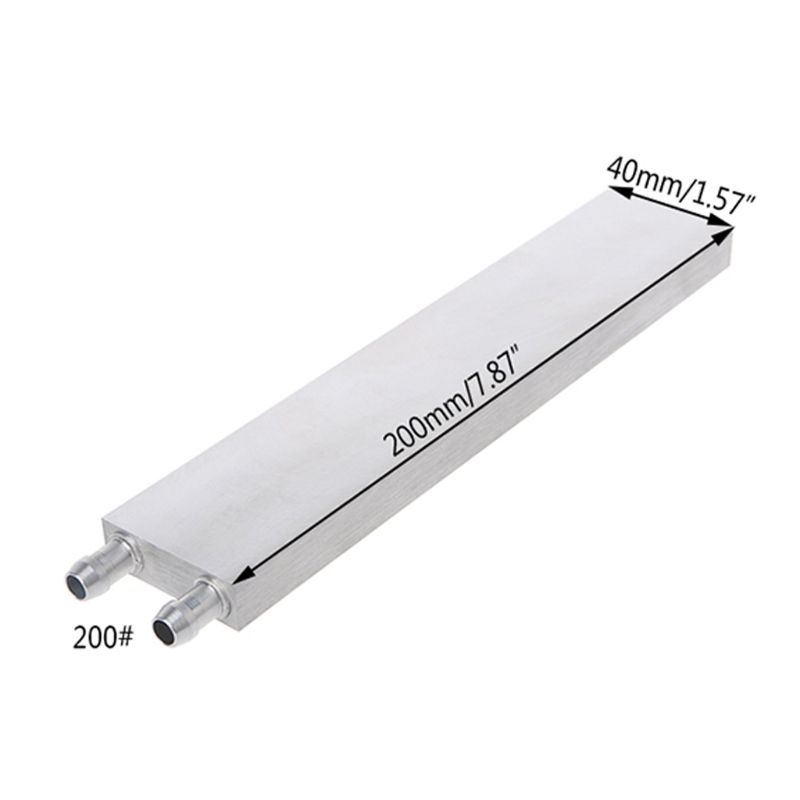 CRE 40x120mm Primary Aluminum Water Cooling Block Heat Sink System For ...