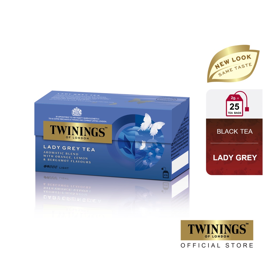 TWININGS Lady Grey Black Tea (25's x 2g) | Teh Hitam Lady Grey | Shopee Malaysia