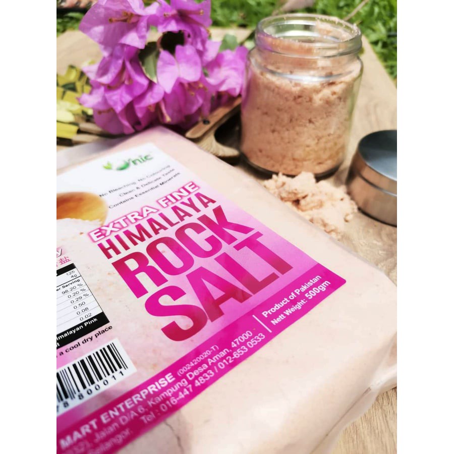 Extra Fine Himalaya Rock Salt 喜玛拉雅山岩盐 500g | Shopee Malaysia