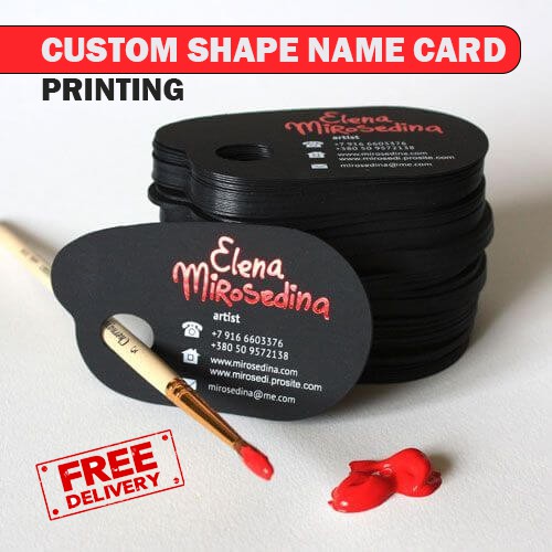 Custom shape Die cut business card, name card | Shopee Malaysia