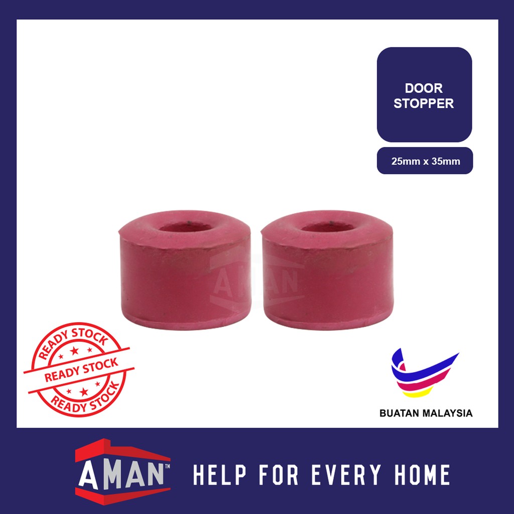 Rubber Stopper Stop Gate Door Holder Lock Handle Prevent Slam Hit ...