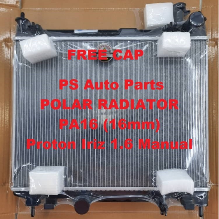 POLAR Radiator Proton Iriz CVVT 1.6 Manual Tangki Air Kereta Ketebalan ...